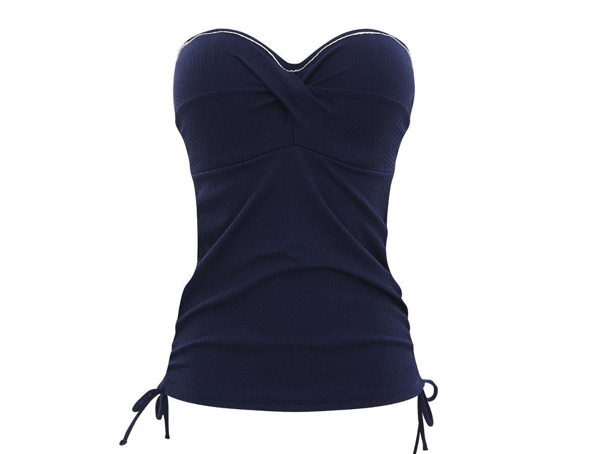 Plavky Panache Anya Voyage tankini navy ♥ Spravna podprsenka